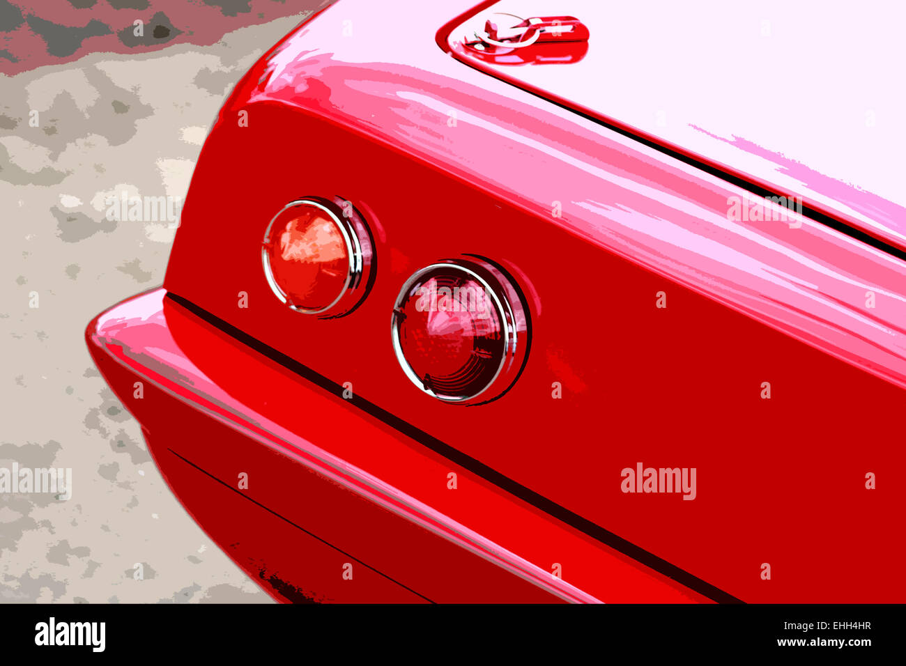 Round tail lights hi-res stock photography and images - Alamy