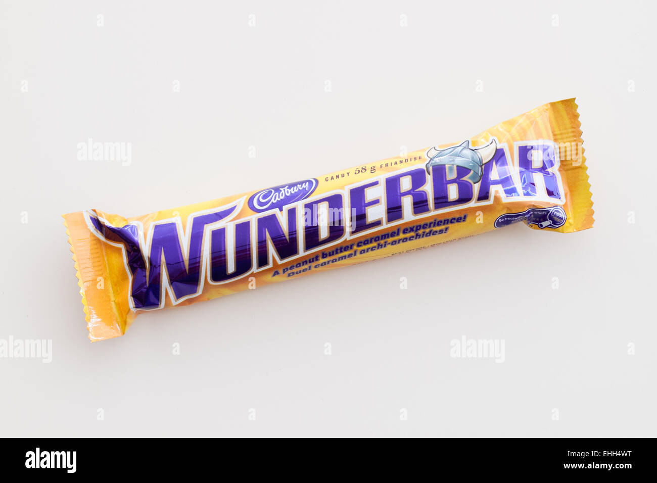A Cadbury Wunderbar chocolate bar, which is sold in Canada and Germany ...