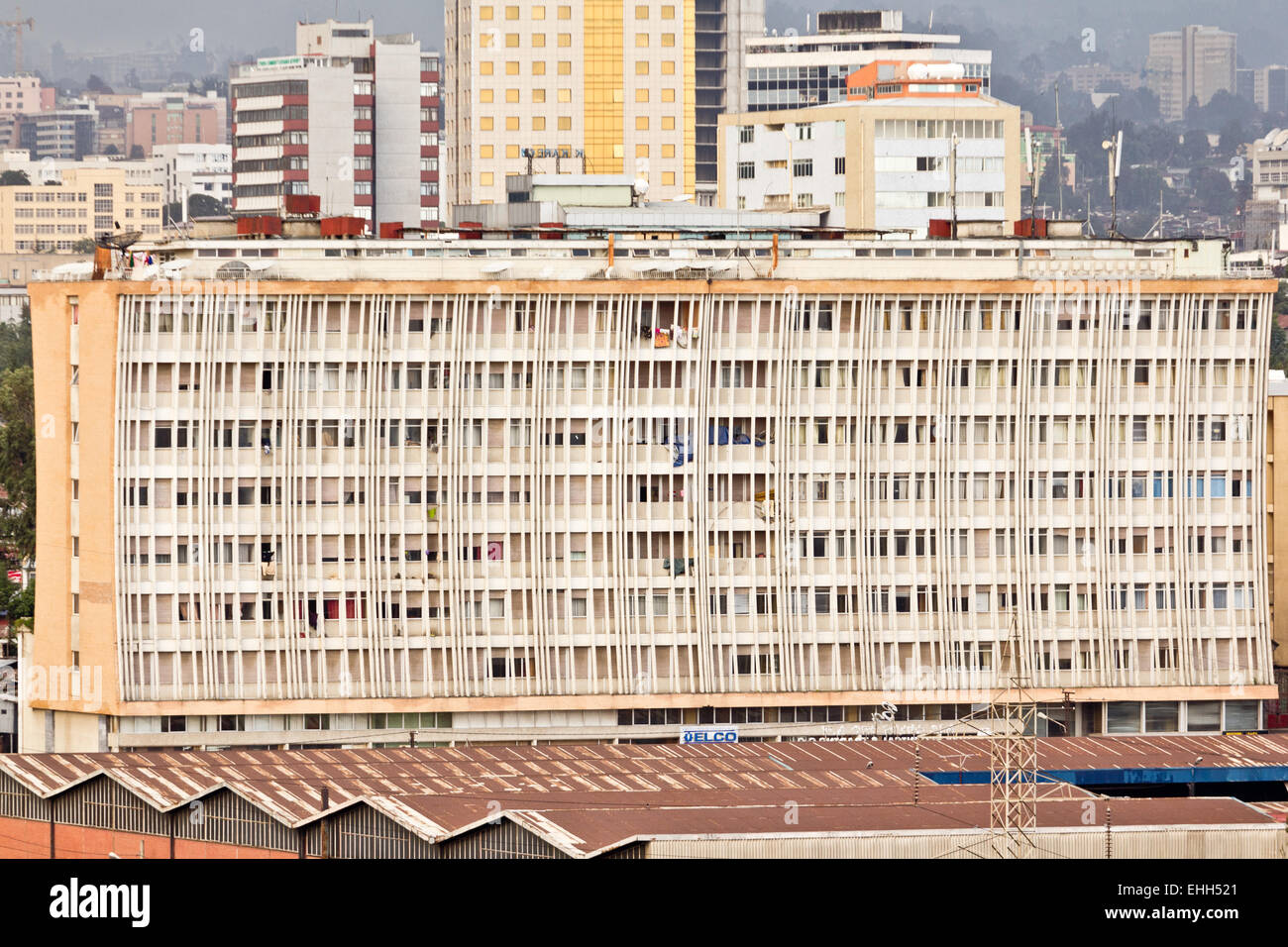Temama Fok building in Addis Ababa Stock Photo - Alamy