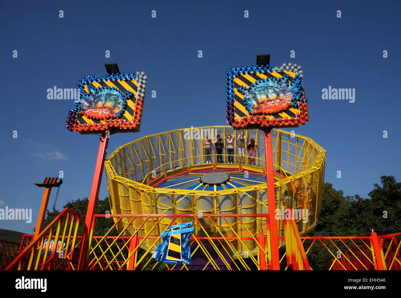 At the carousel Stock Photo - Alamy