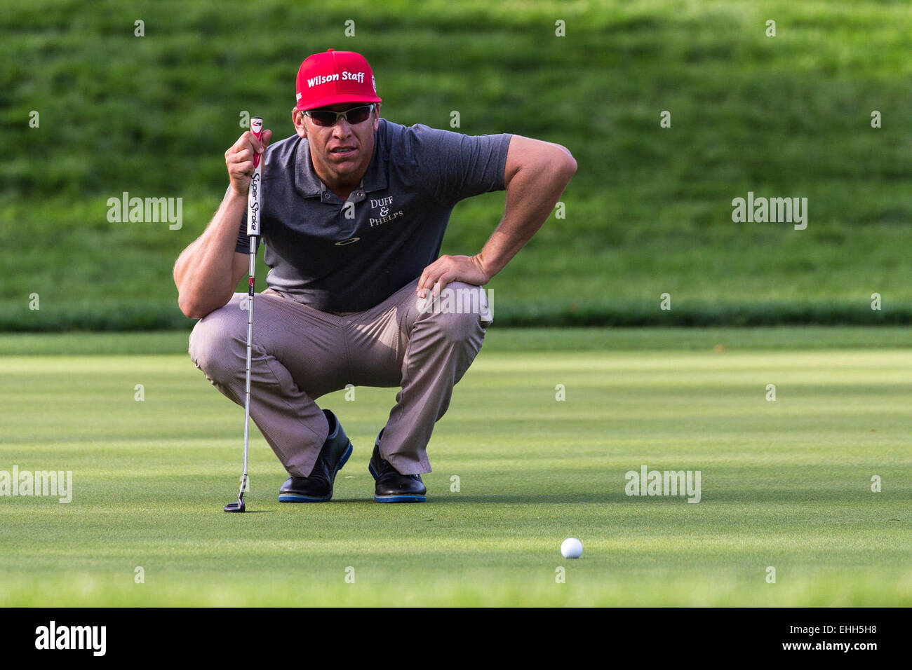 Palm Harbor, Florida, USA. 13th Mar, 2015. Ricky Barnes reading the ...
