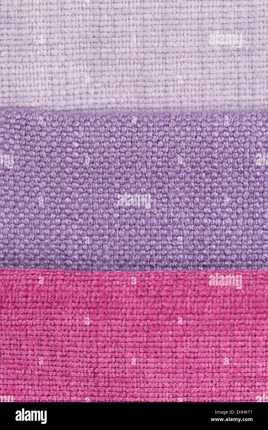 Closeup detail of multi color fabric texture samples Stock Photo - Alamy