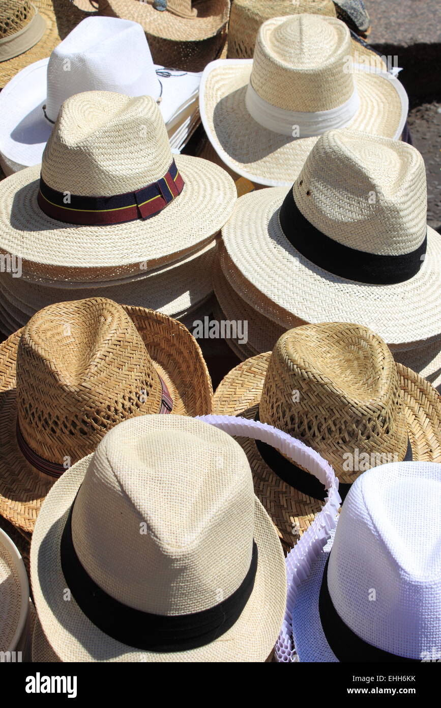 Panama straw hats panama hi-res stock photography and images - Alamy