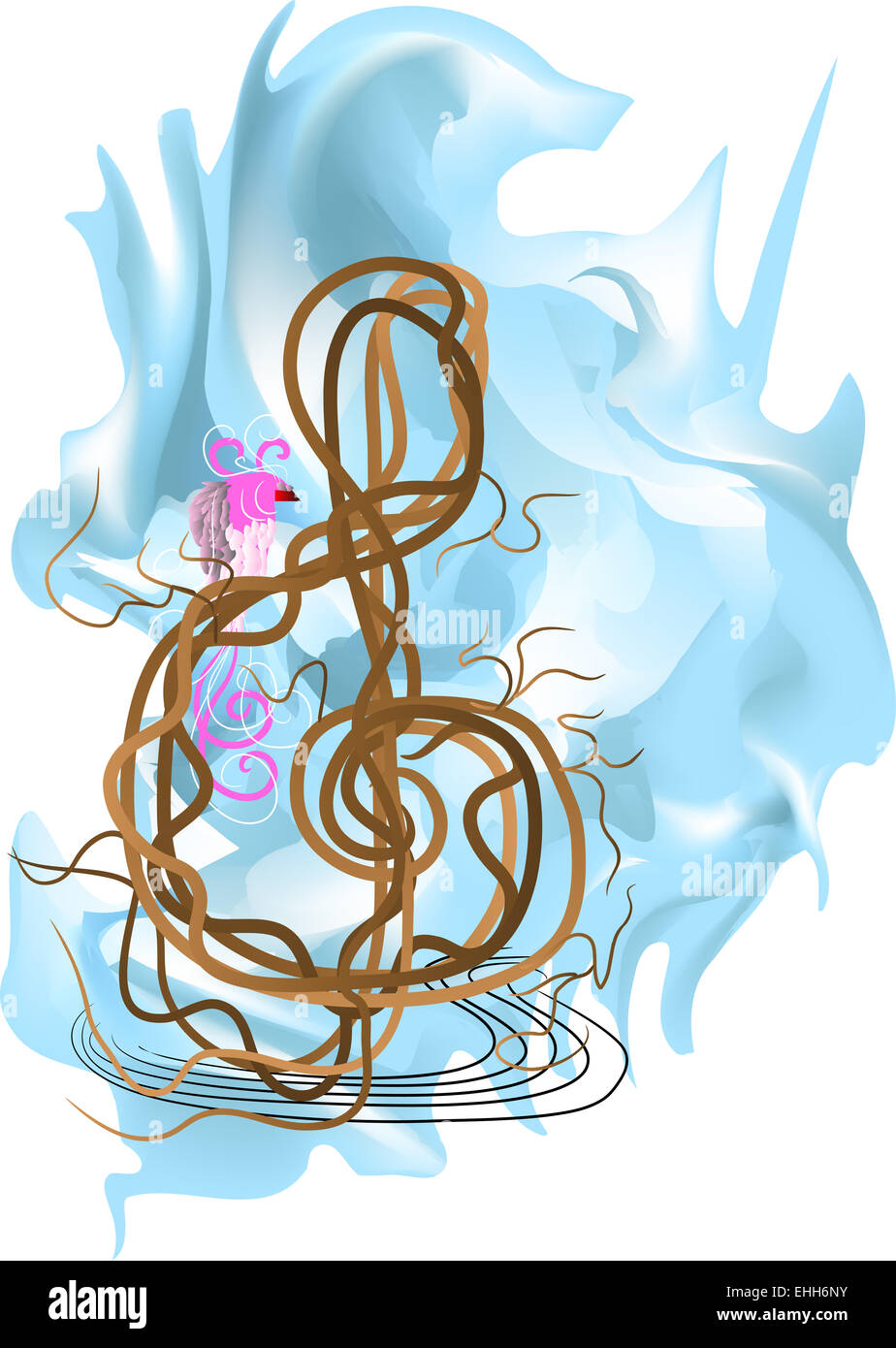 abstract treble clef Stock Photo - Alamy