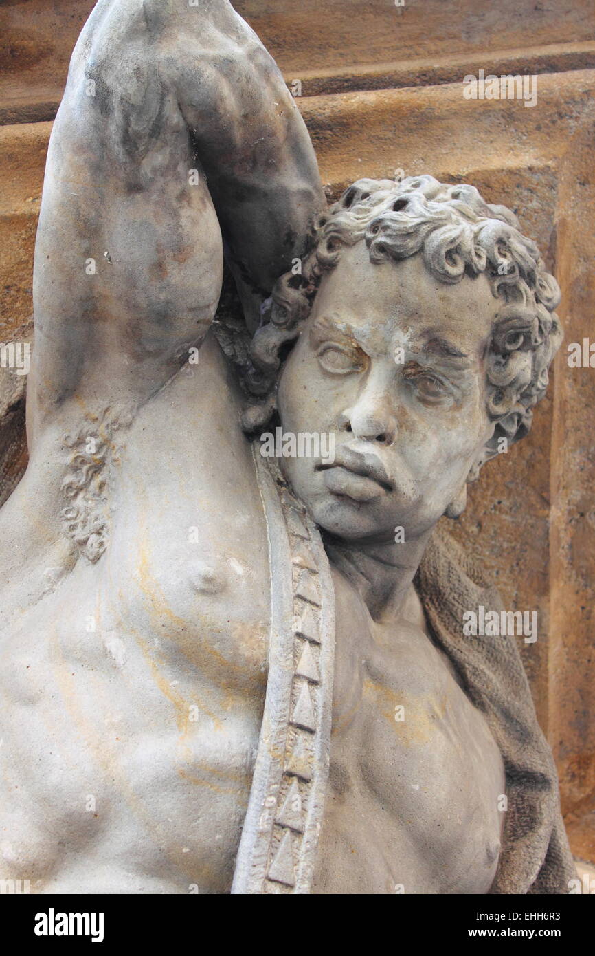 African slave statue Stock Photo - Alamy