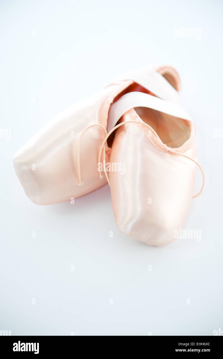Ballet Point Shoes or Slippers Stock Photo - Alamy