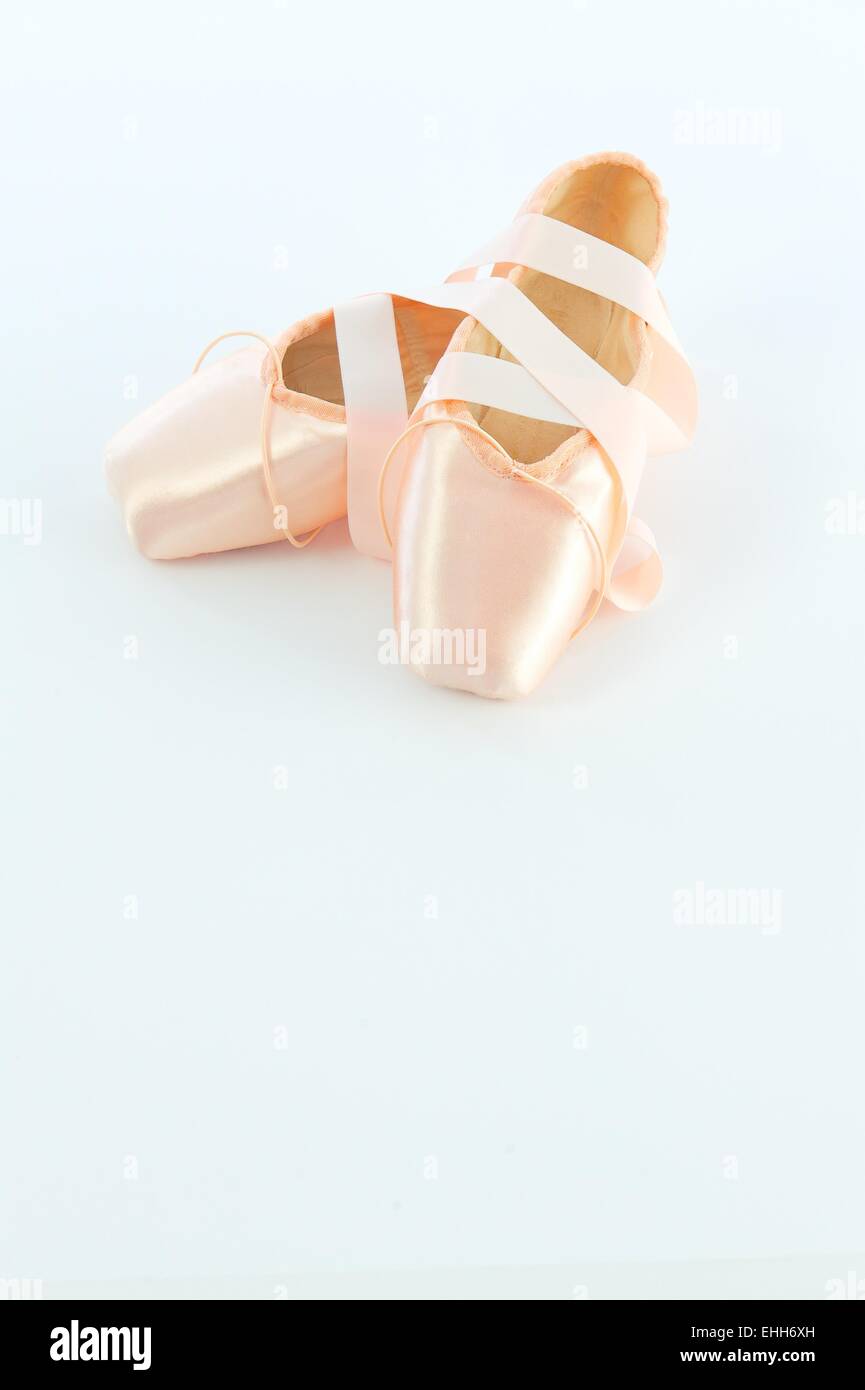 Ballet Point Shoes or Slippers Stock Photo - Alamy