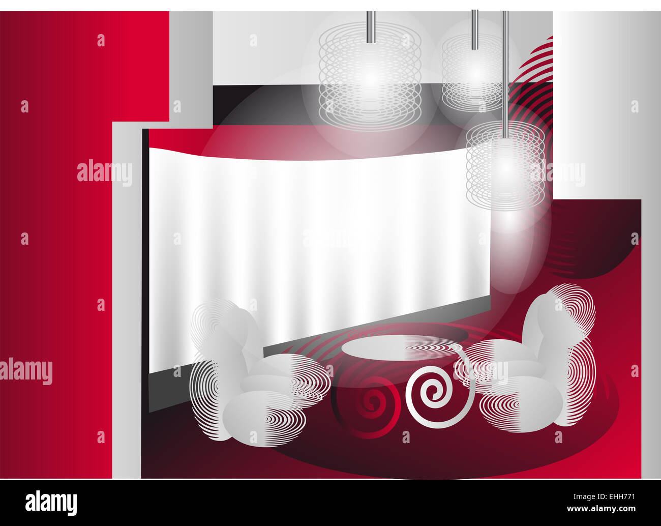 Abstract interior architecture lamp hi-res stock photography and images ...