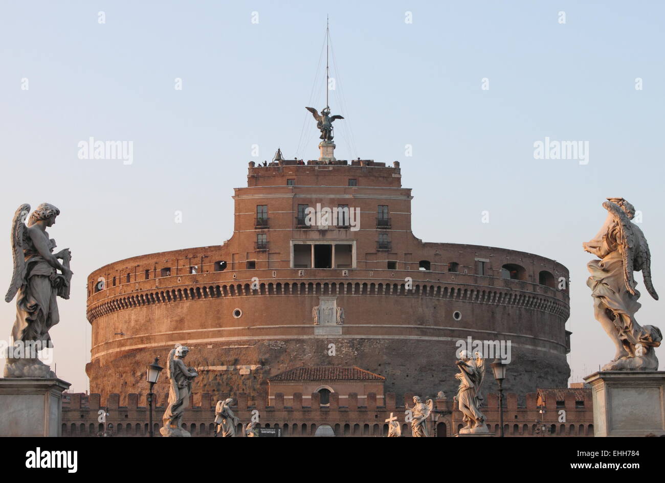 Saint Angel castle in Rome Stock Photo - Alamy