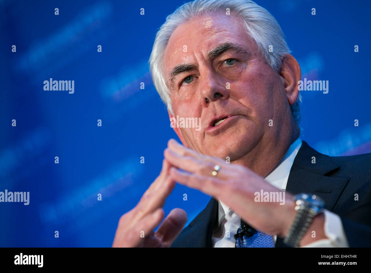 Washington DC, USA. 13th Mar, 2015. Rex Tillerson, Chairman, President ...
