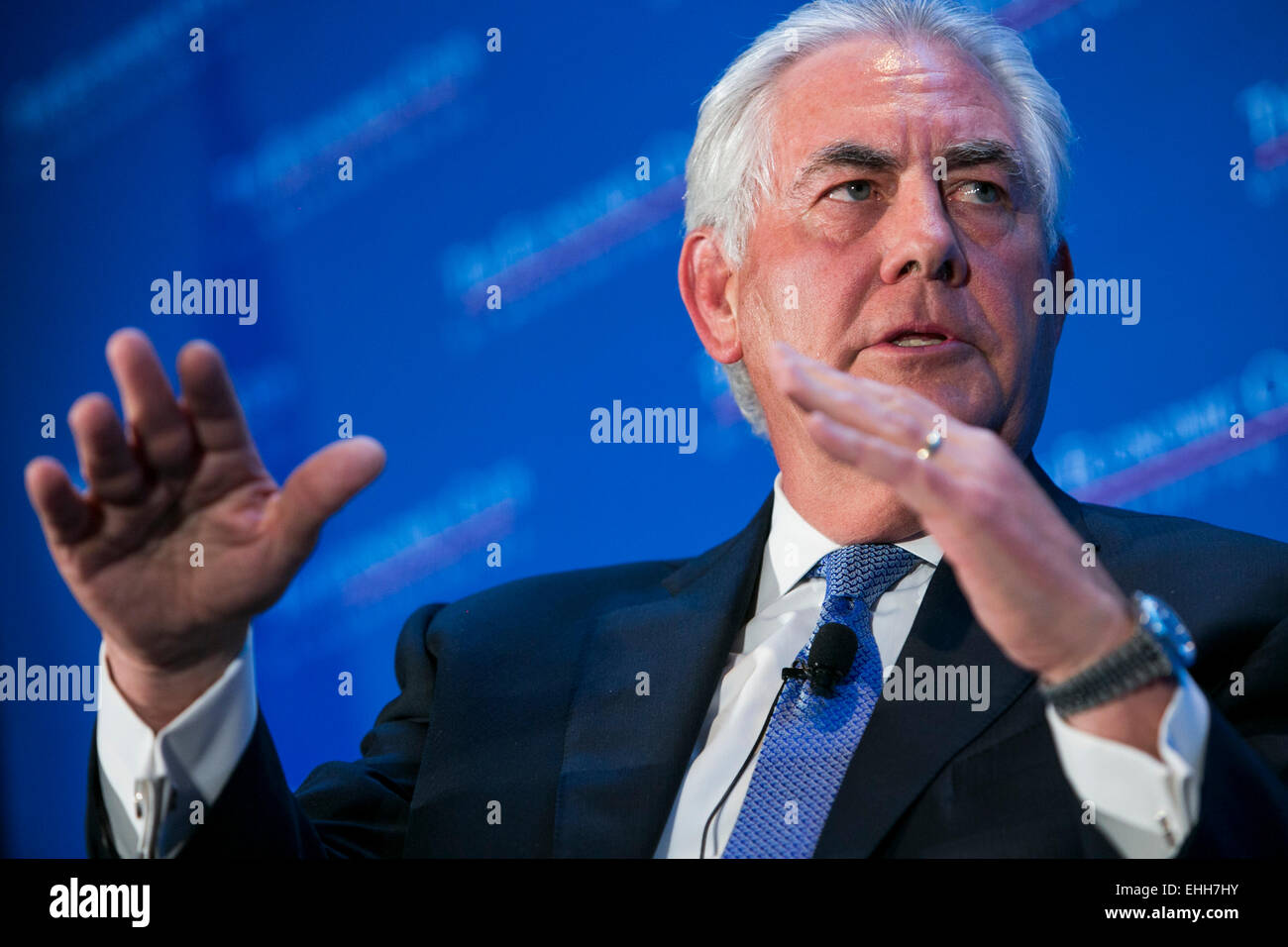 Washington DC, USA. 13th Mar, 2015. Rex Tillerson, Chairman, President ...