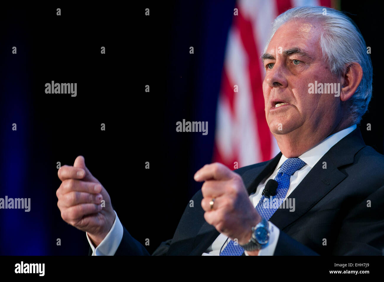 Washington DC, USA. 13th Mar, 2015. Rex Tillerson, Chairman, President ...
