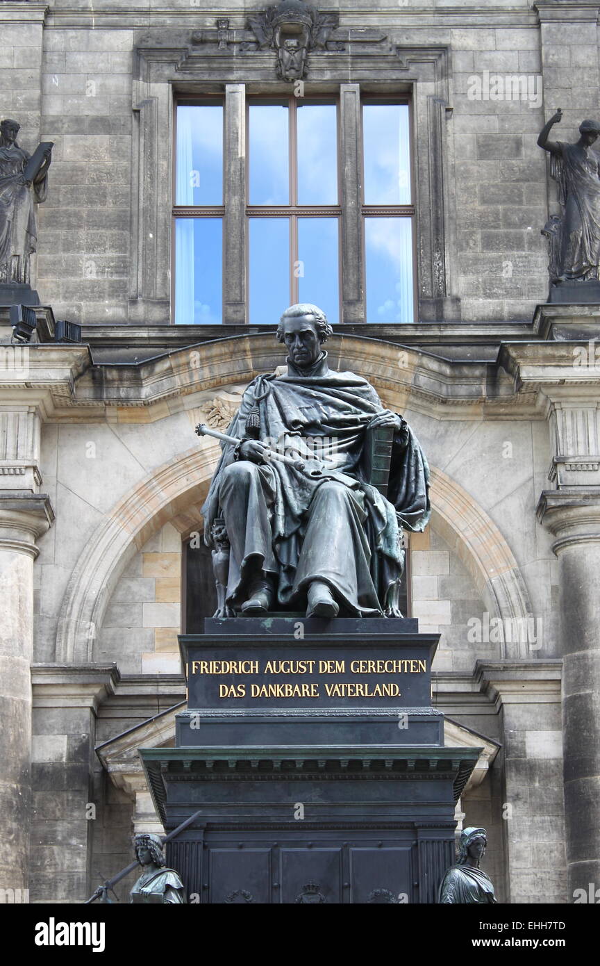 Friedrich August statue Stock Photo - Alamy