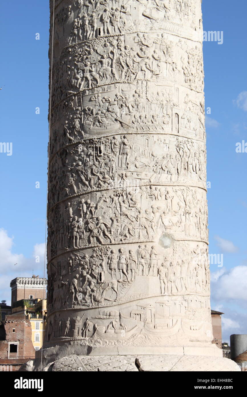Trajan column in Rome Stock Photo - Alamy