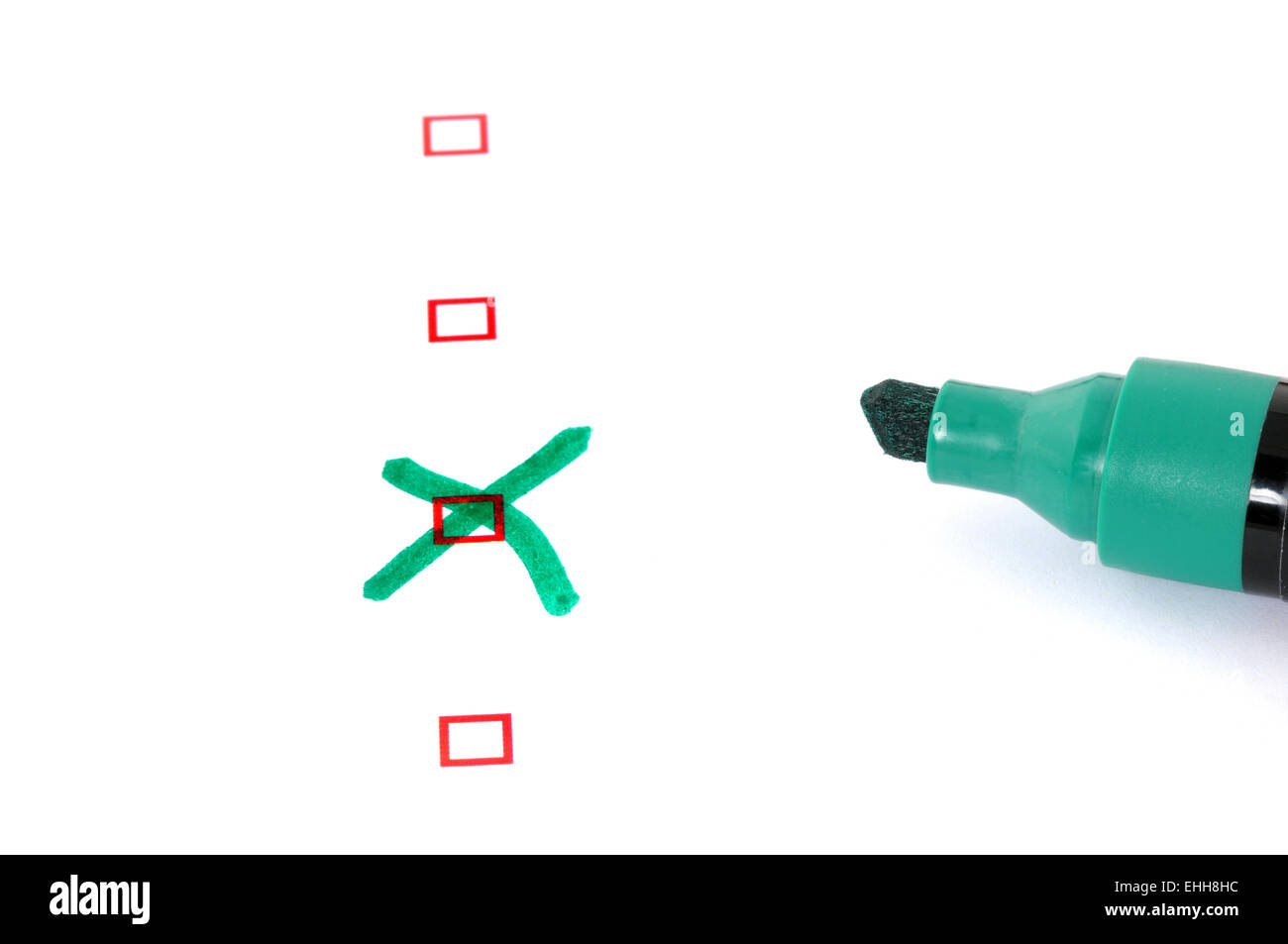 Kastchen Zum Ankreuzen High Resolution Stock Photography and Images - Alamy