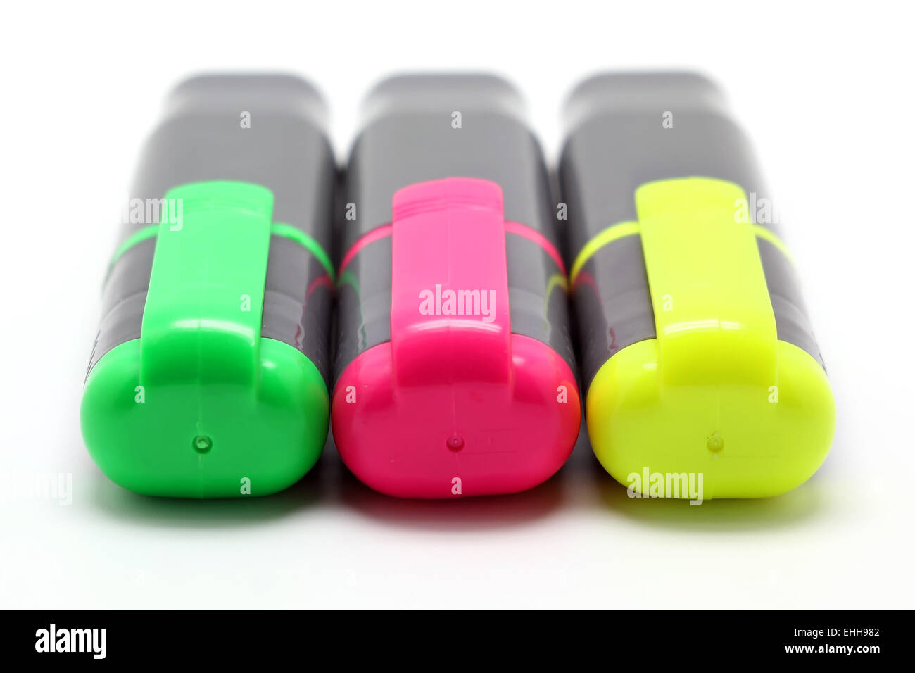 Color highlighter isolated on white background Stock Photo - Alamy