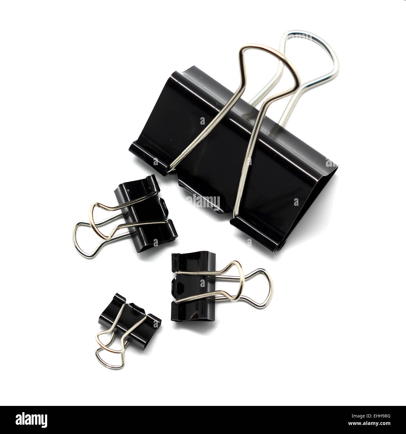 Binder clip isolated on white background Stock Photo - Alamy