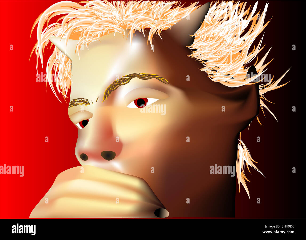Devil thinking hi-res stock photography and images - Alamy