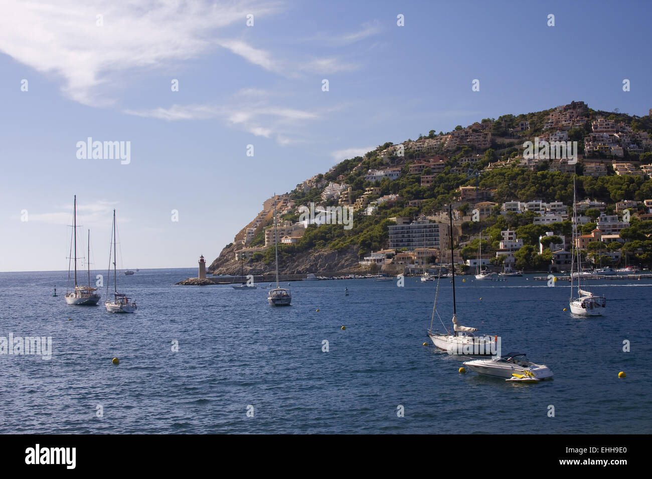 Harbor of Port Andratx, Mallorca, Spain Stock Photo - Alamy