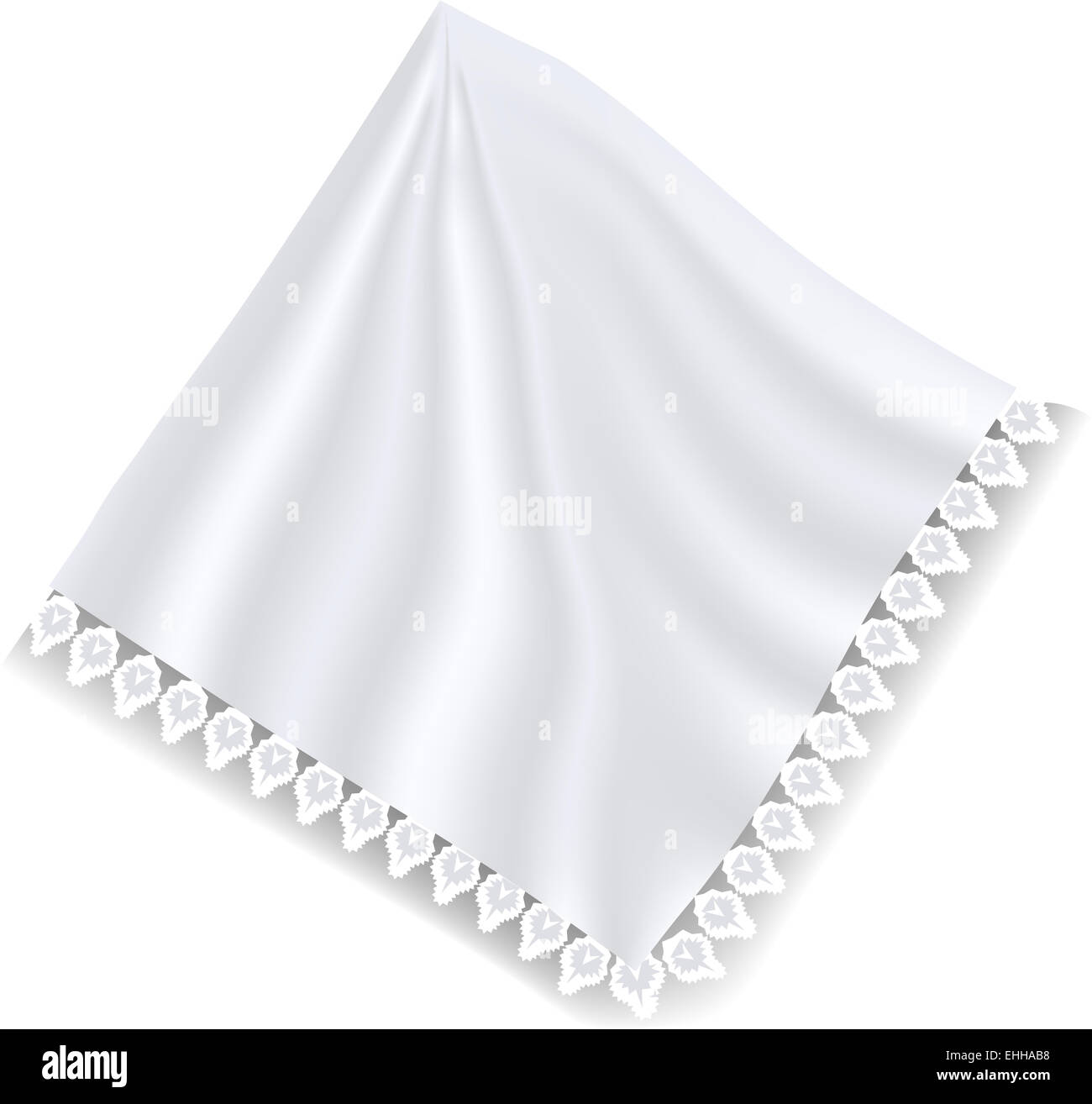 White square napkin Cut Out Stock Images & Pictures - Alamy
