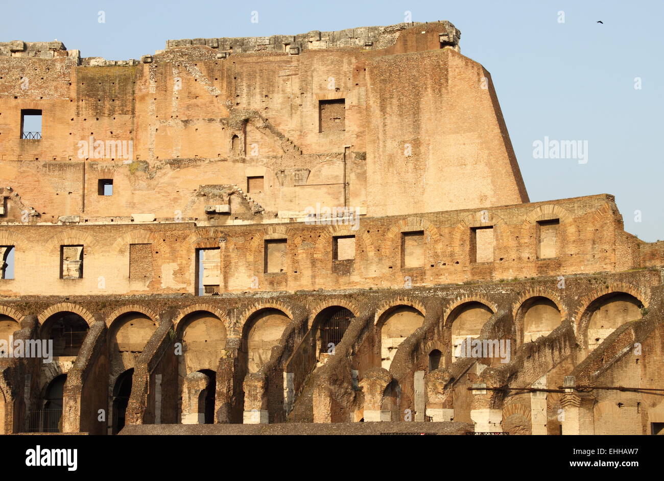 Internal side of Colosseum Stock Photo - Alamy