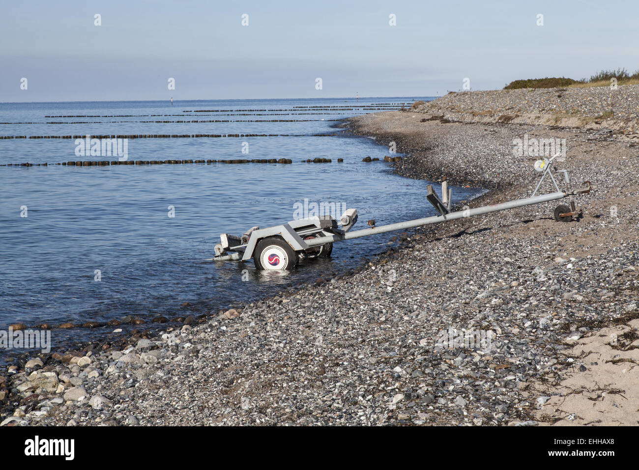 Trailer on the beach Stock Photo - Alamy