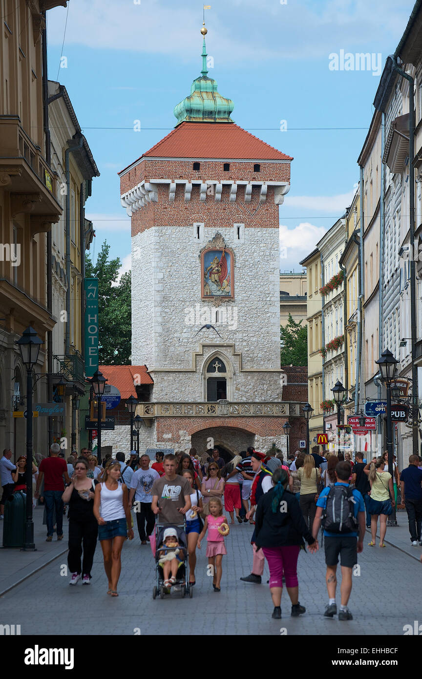 The Florianska Gate in Krakow Poland Stock Photo - Alamy