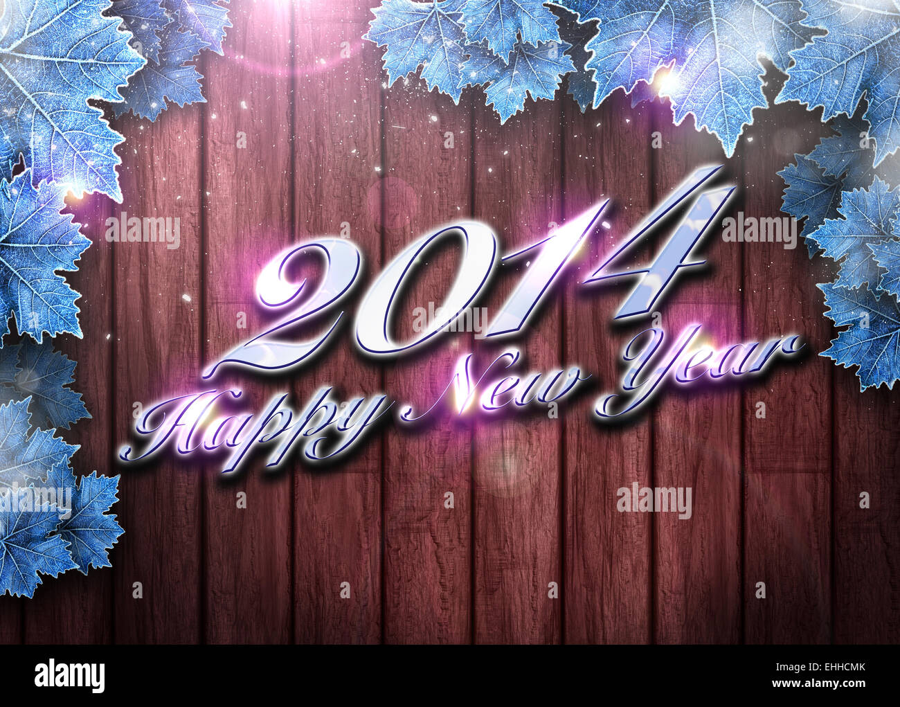 2014 happy new year poster or flyer background with space Stock Photo ...