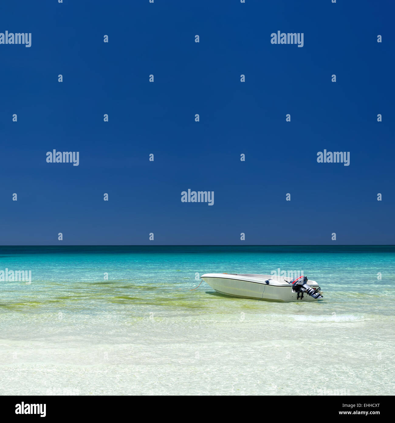 Motor boat at tropical sea, Philippines, Boracay Stock Photo - Alamy