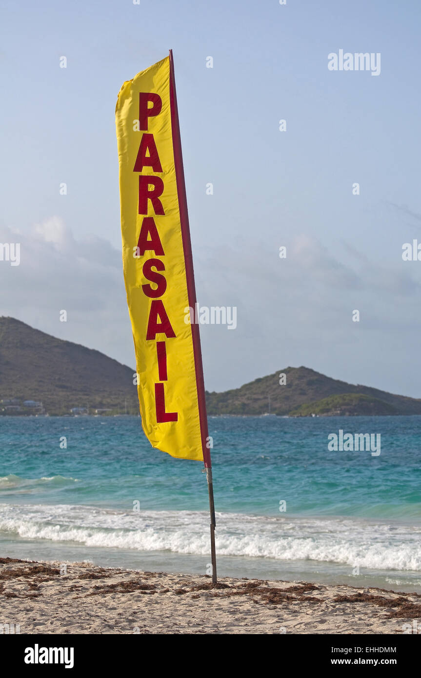 Beach flag hi-res stock photography and images - Alamy