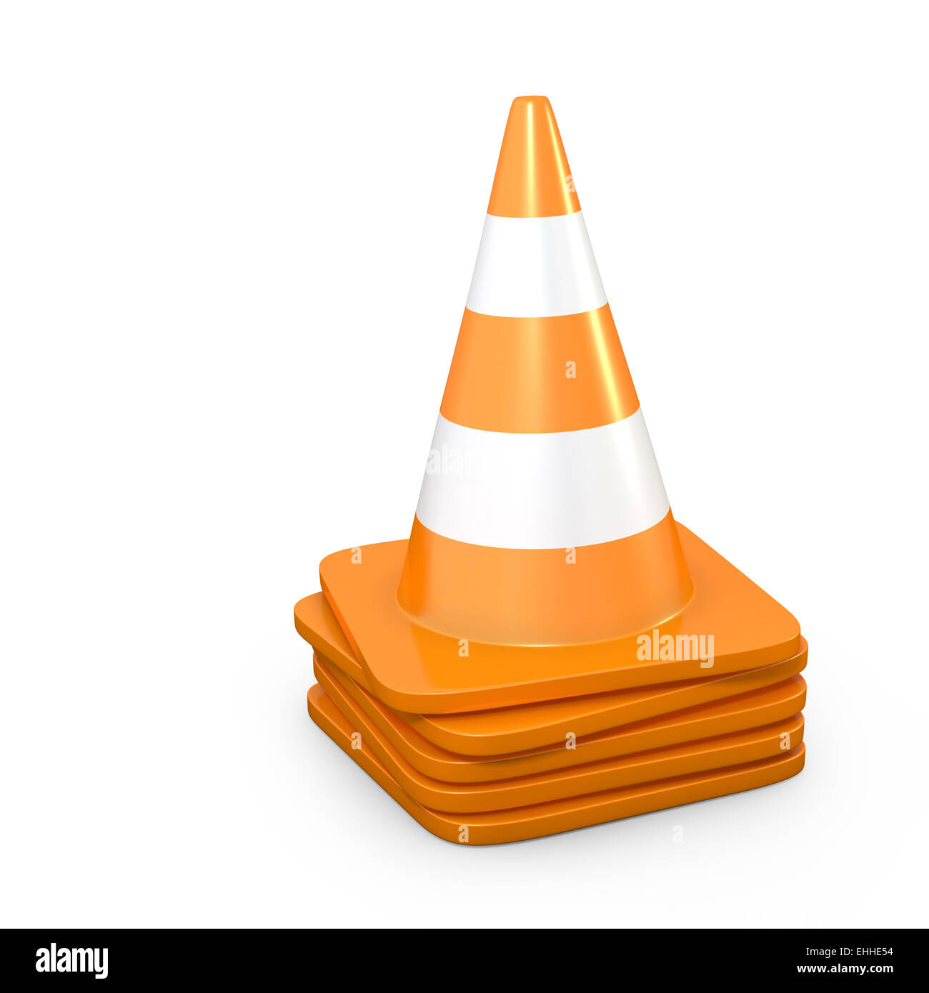 Stack of road cones Stock Photo - Alamy