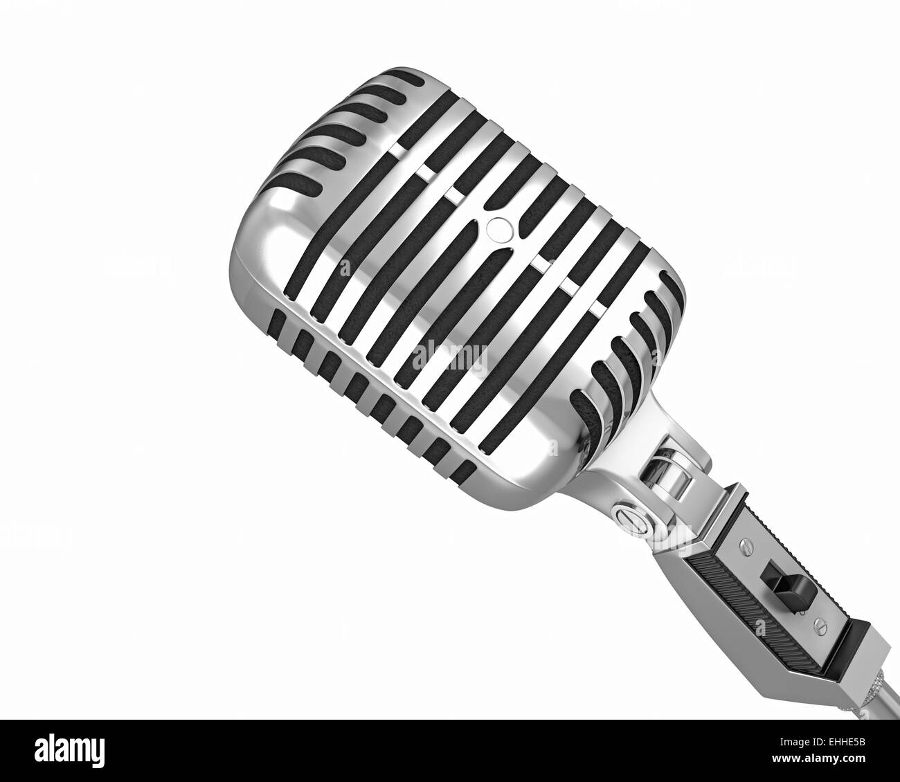 Classic microphone closeup Stock Photo - Alamy