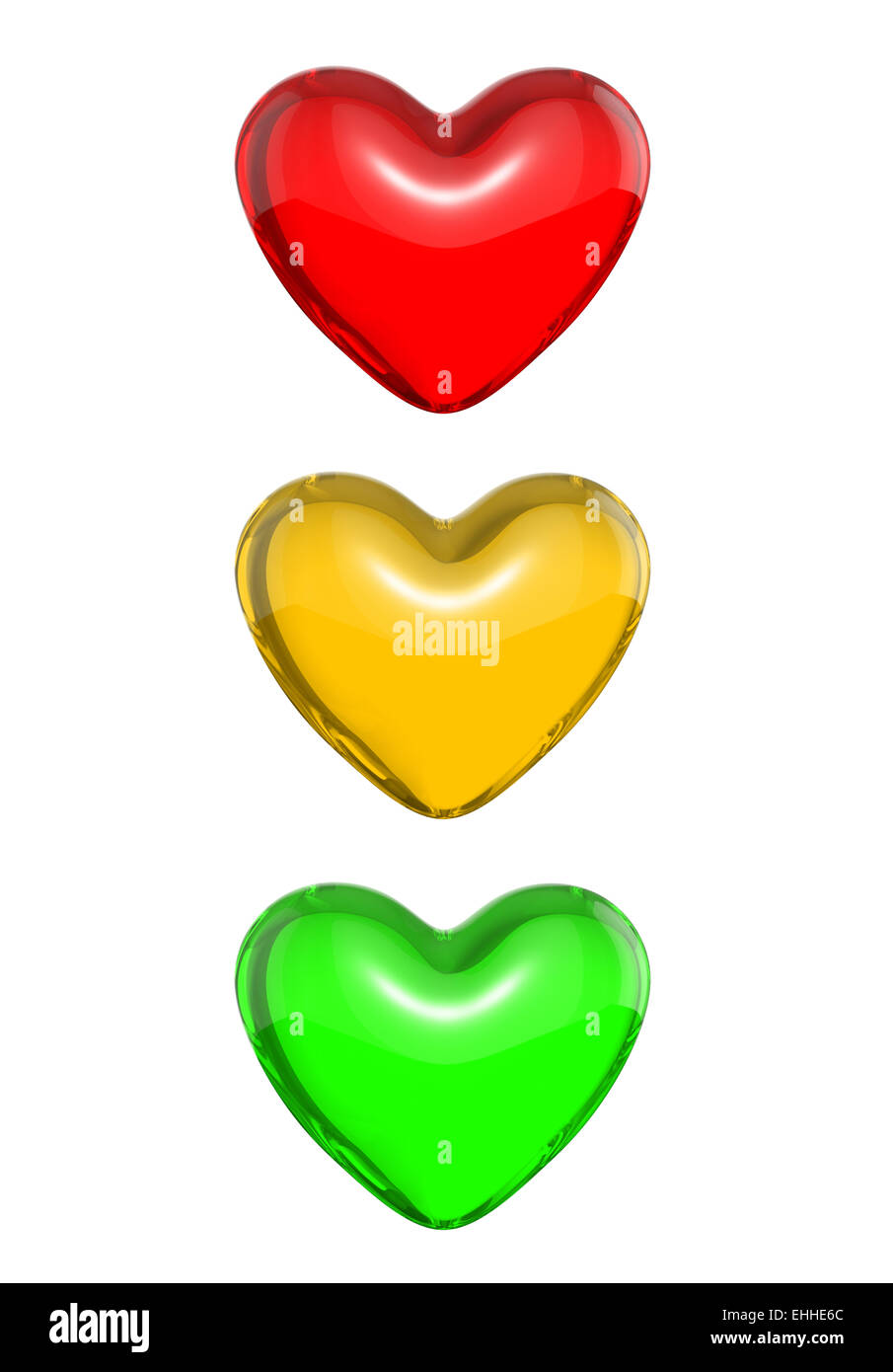 Traffic light with red heart hi-res stock photography and images - Alamy