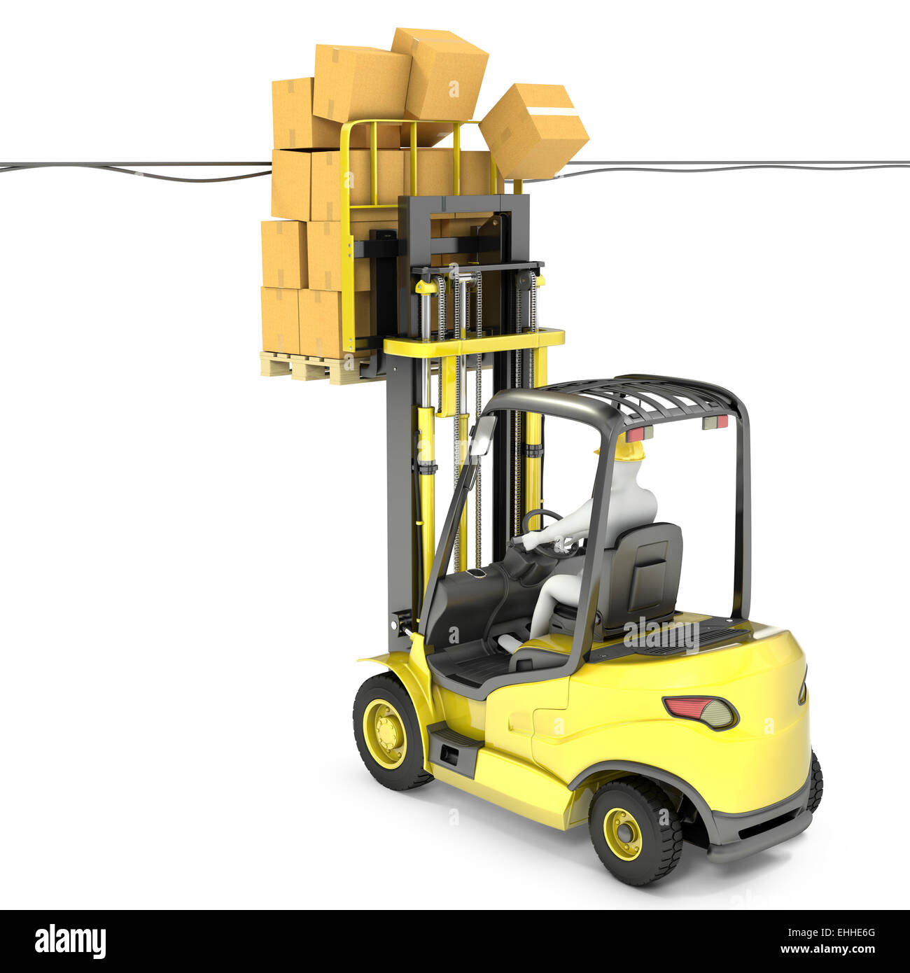 High lift loader Cut Out Stock Images & Pictures - Alamy
