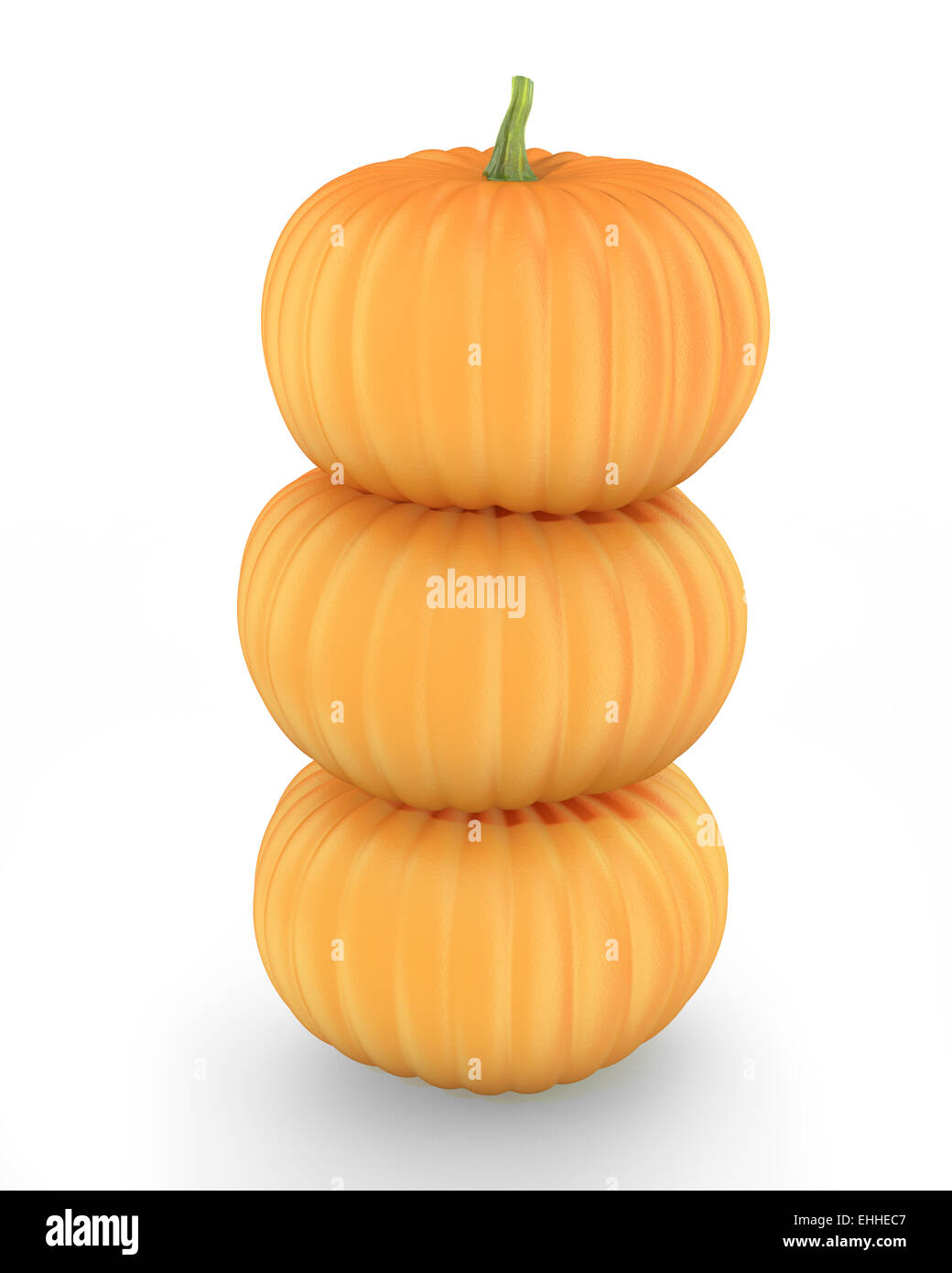 Three orange pumpkins Stock Photo - Alamy