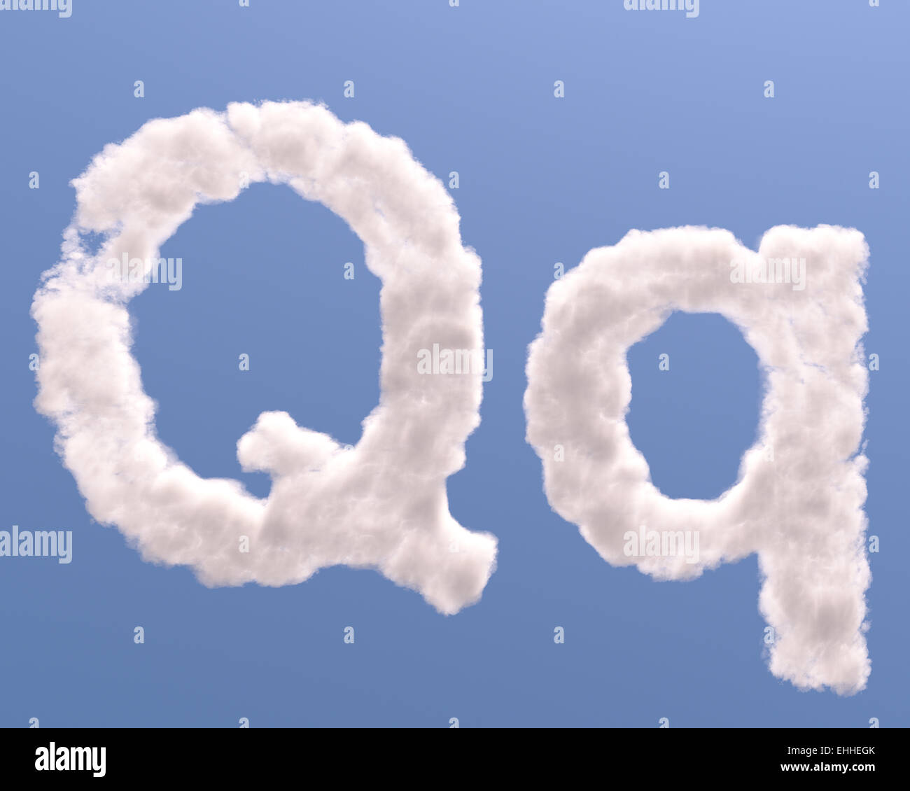 Letter alphabet with the cloud hi-res stock photography and images - Alamy