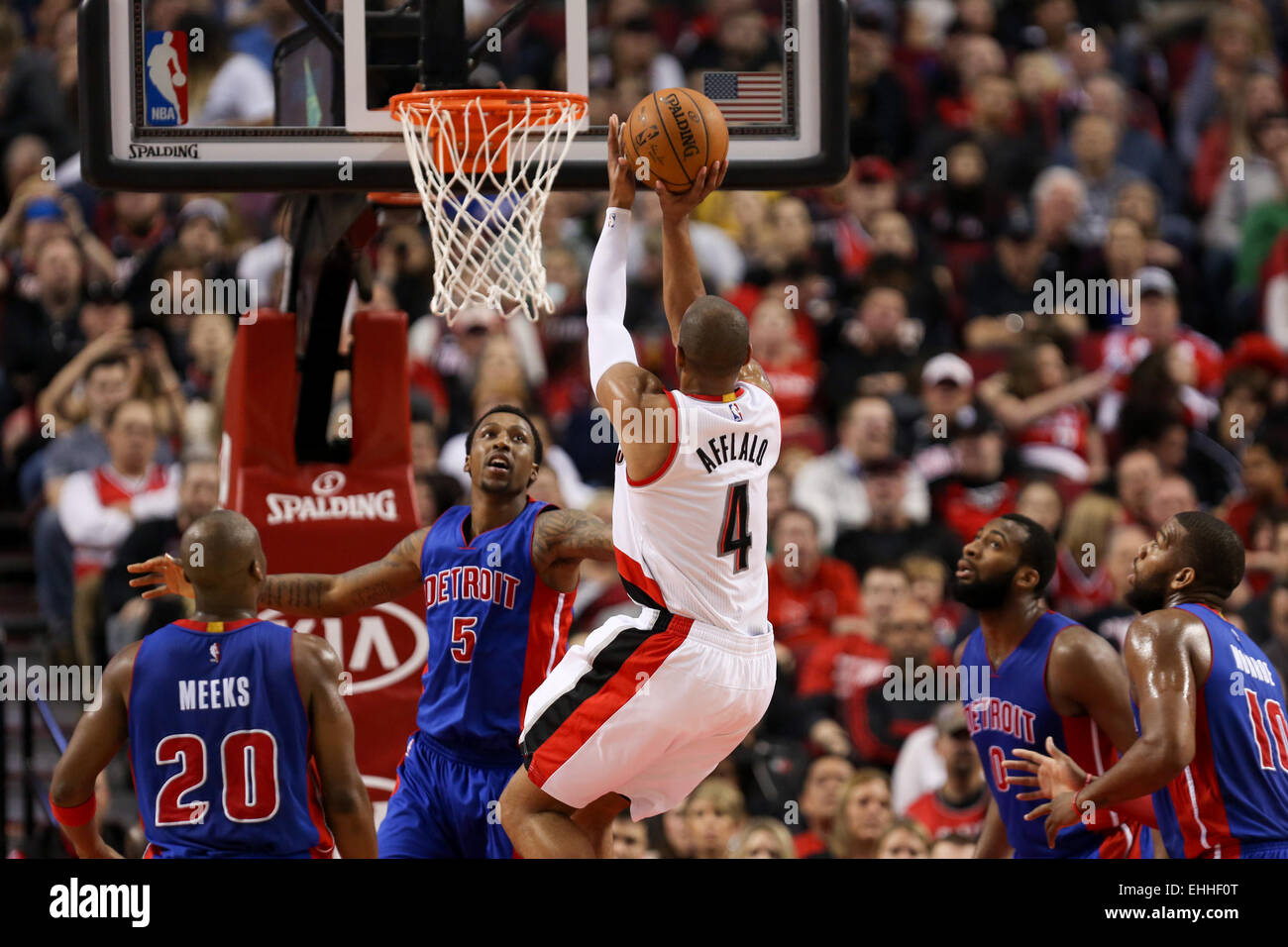 March 13, 2015 - ARRON AFFLALO (4) shoots and makes a jumper. The ...