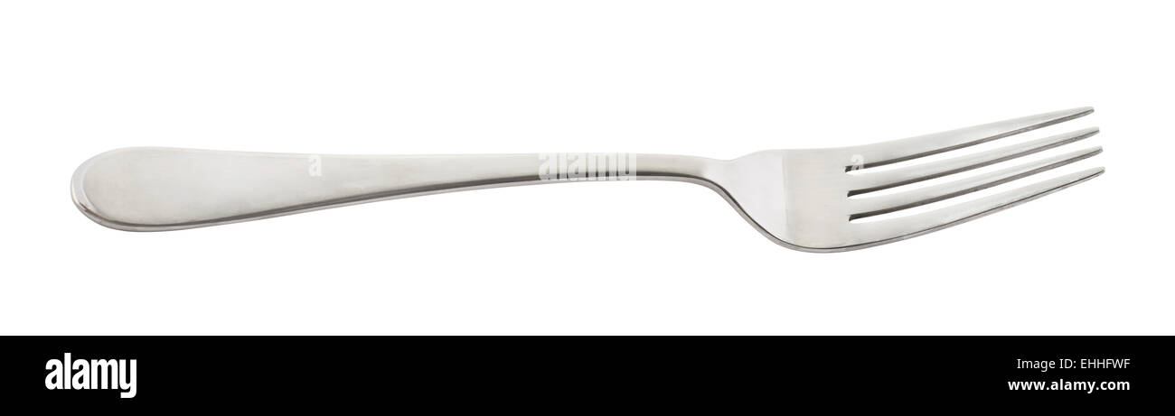Stainless steel metal fork isolated Stock Photo - Alamy