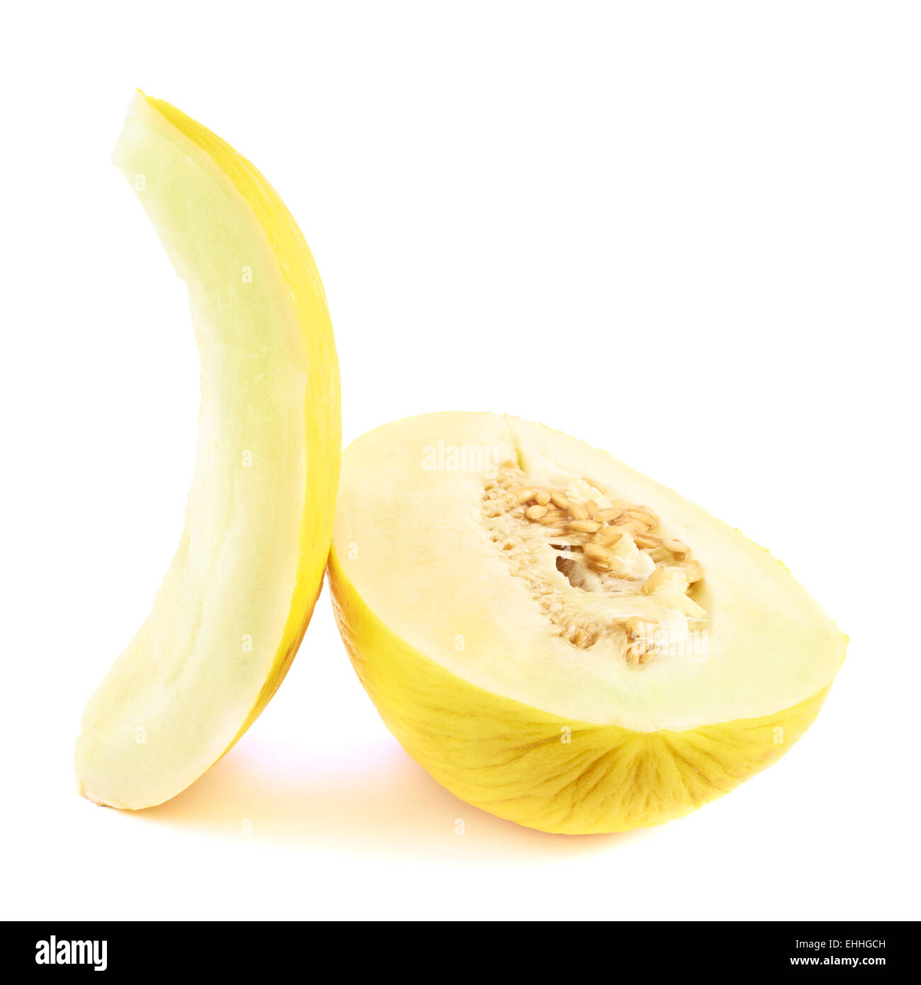 Cut yellow melon composition Stock Photo - Alamy