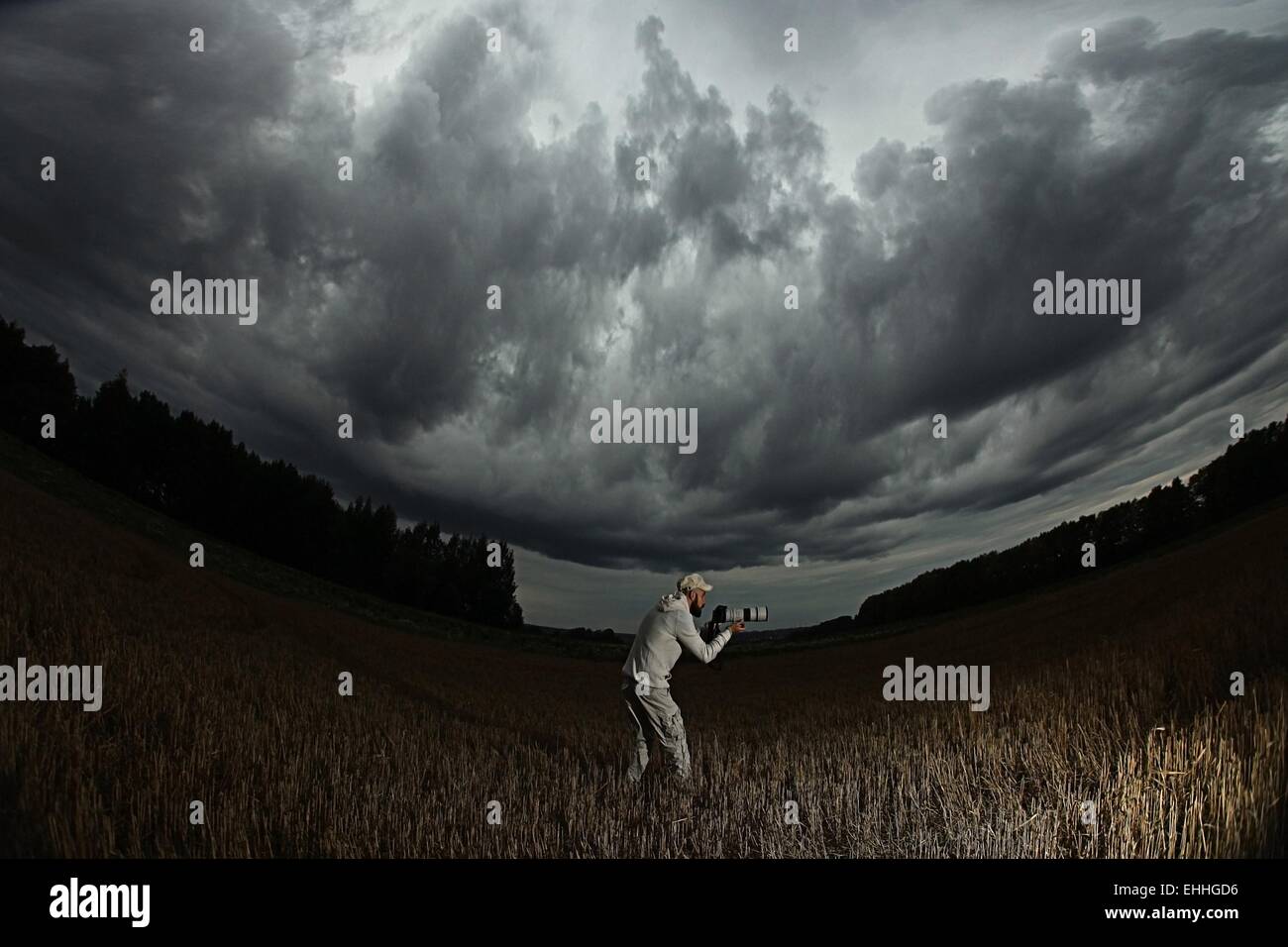 professional photographer gale storm clouds Stock Photo - Alamy