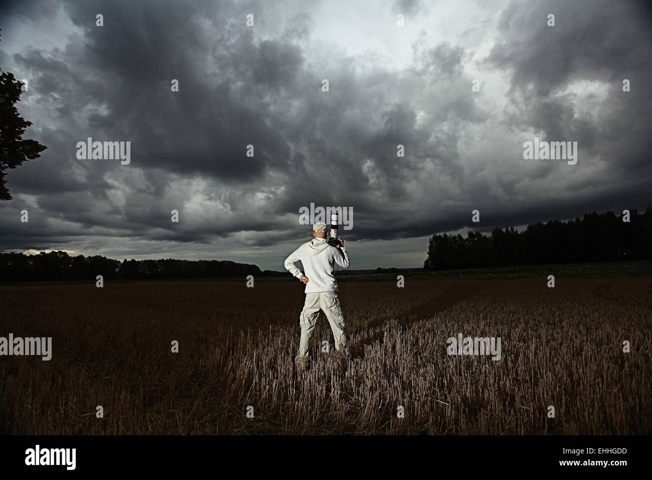 professional photographer gale storm clouds Stock Photo - Alamy