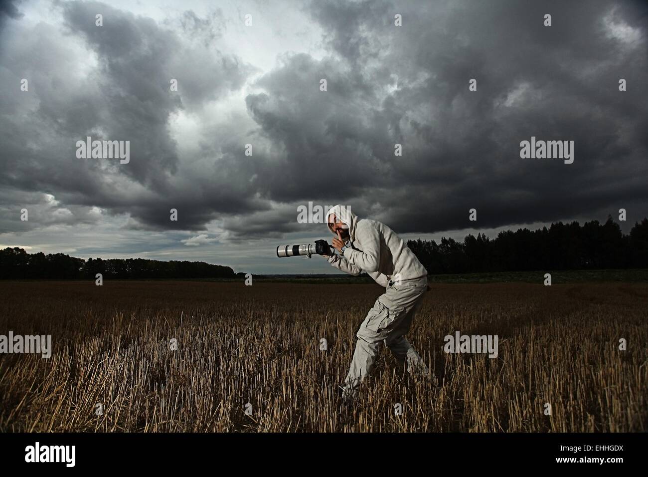 professional photographer gale storm clouds Stock Photo - Alamy