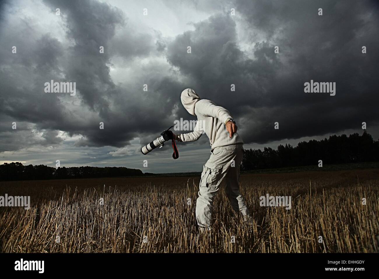 professional photographer gale storm clouds Stock Photo - Alamy