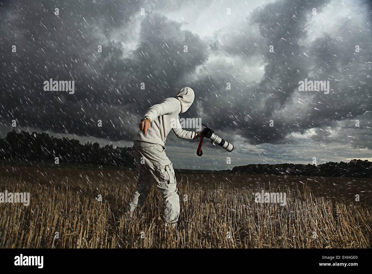 professional photographer gale storm clouds Stock Photo - Alamy