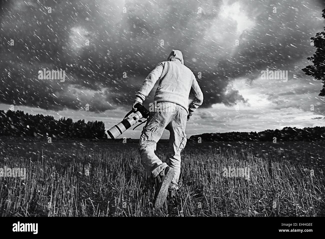 professional photographer gale storm clouds Stock Photo - Alamy