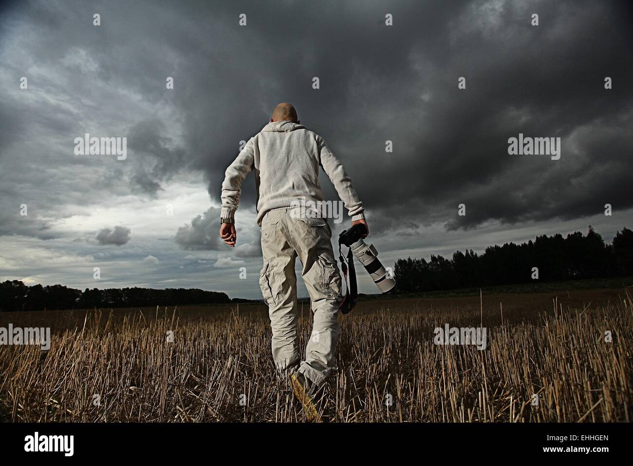 professional photographer gale storm clouds Stock Photo - Alamy
