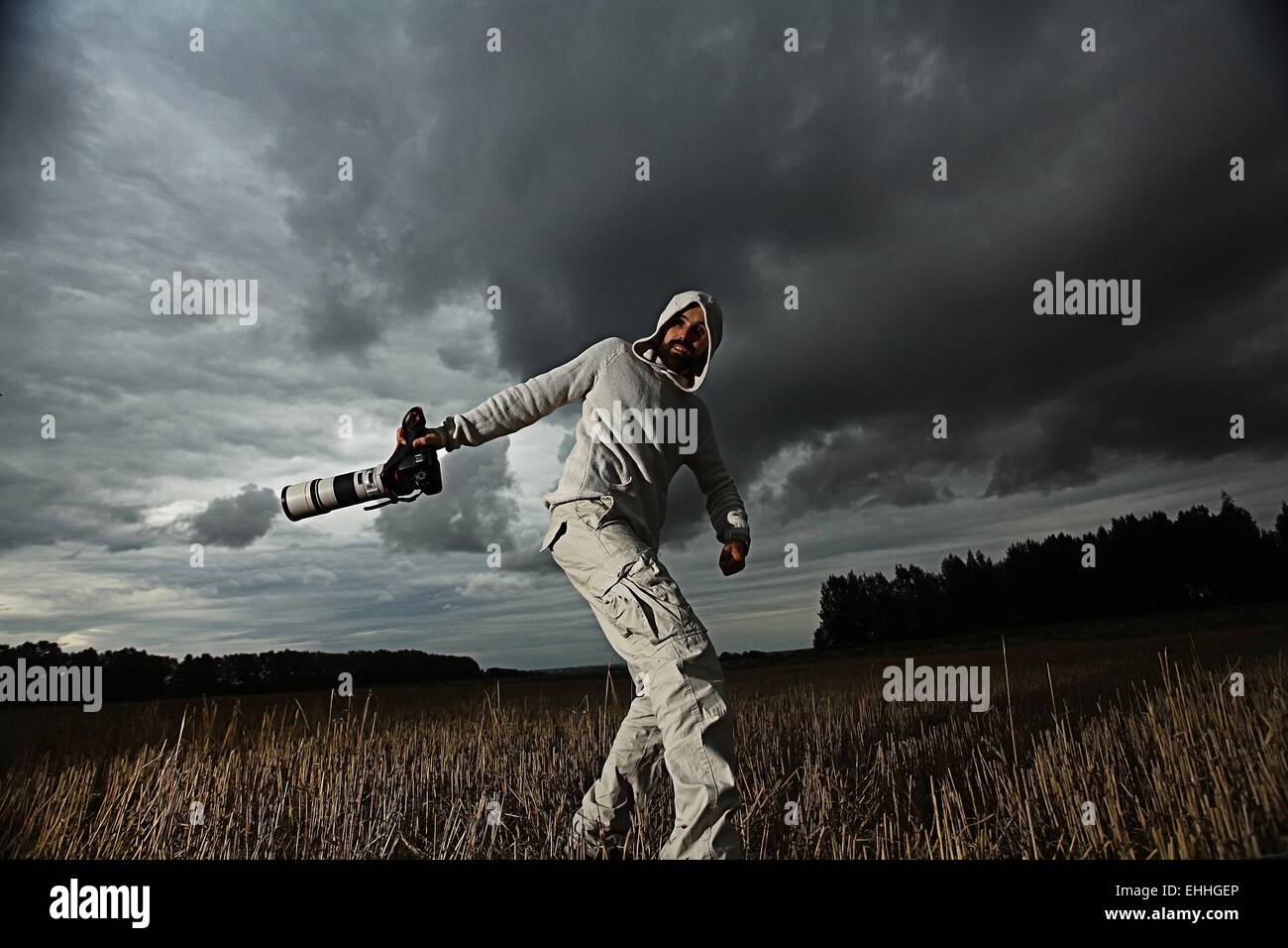 professional photographer gale storm clouds Stock Photo - Alamy