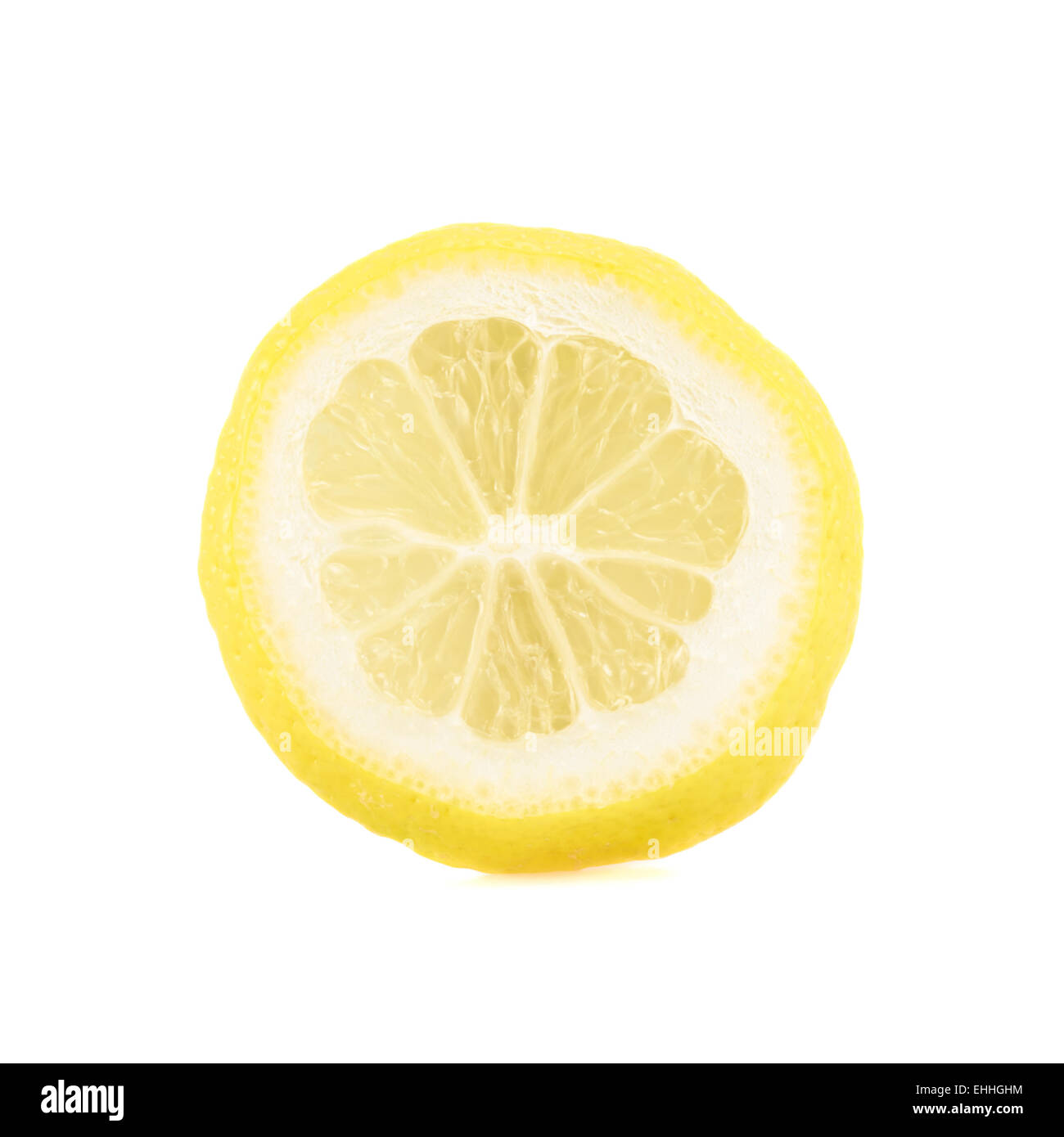 Round lemon slice isolated Stock Photo - Alamy