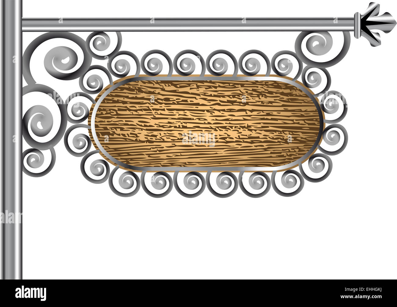 Wooden pole sign hi-res stock photography and images - Alamy