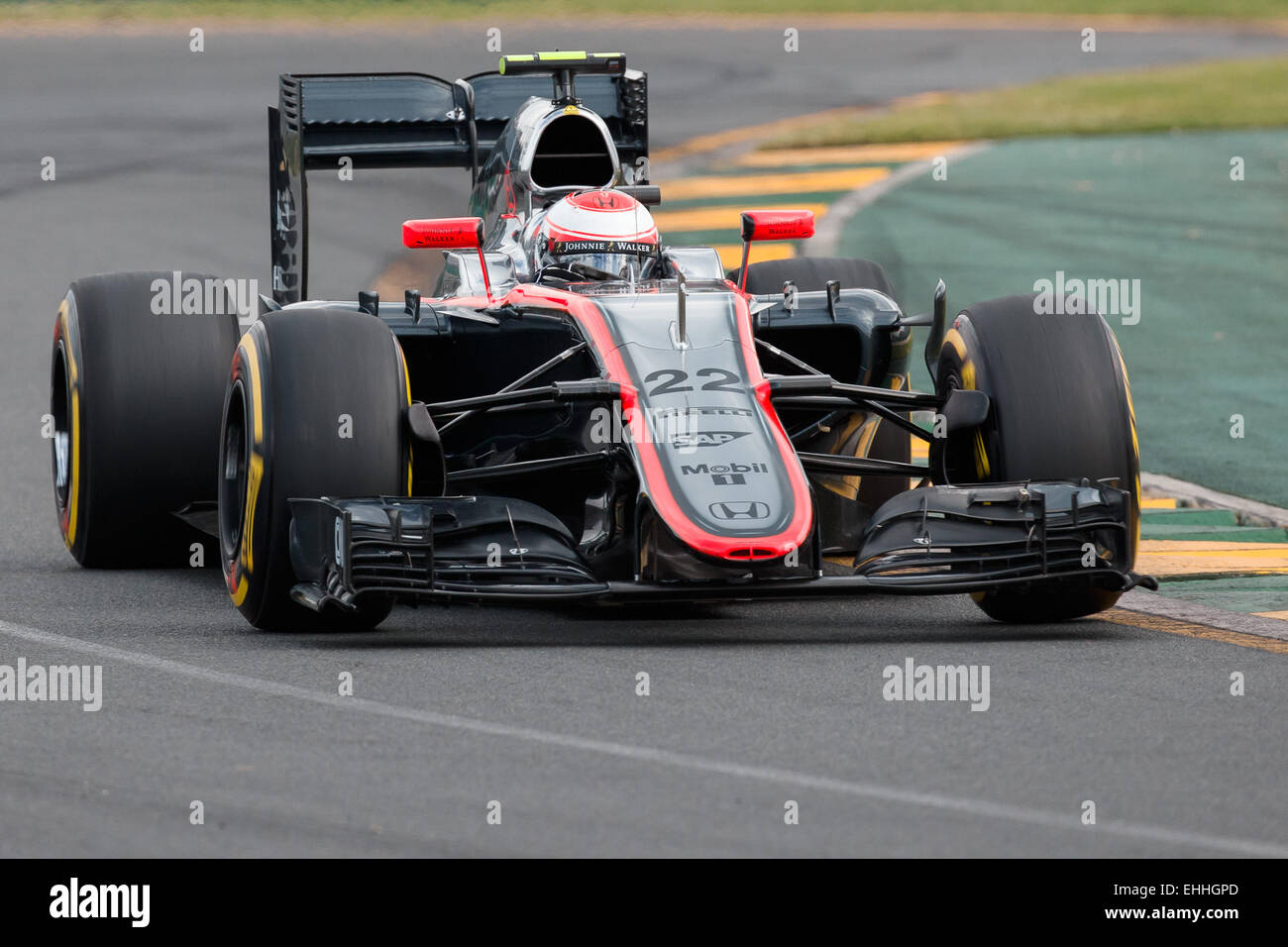 Albert Park, Melbourne, Australia. 14th Mar, 2015. Jenson Button (GBR ...